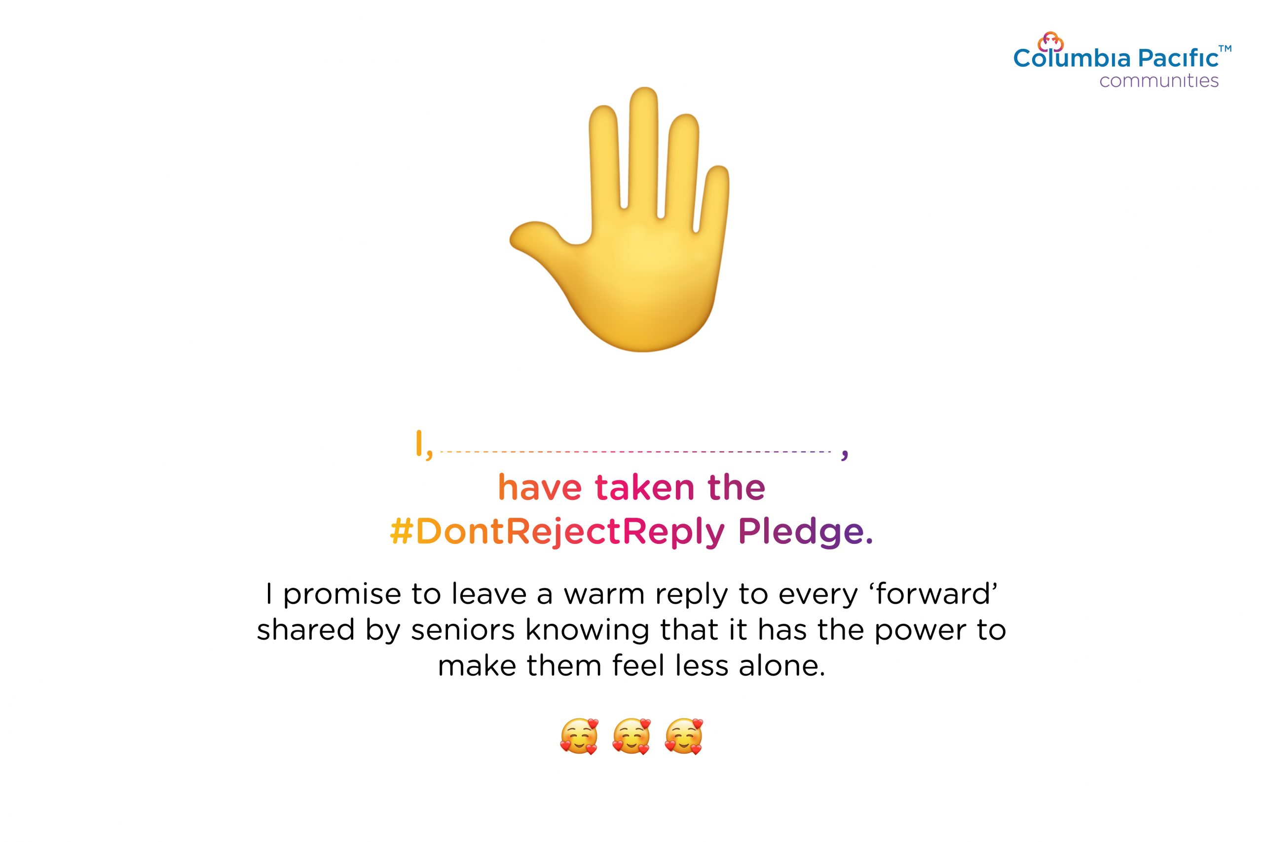 Take the pledge #ReplyDontReject